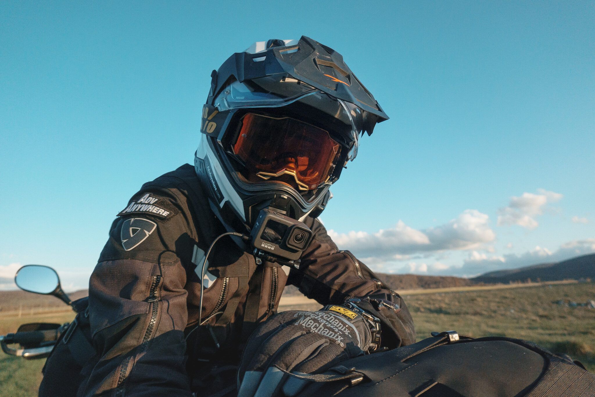 The Best GoPro Mount for a Motorcycle Helmet – AdvAnywhere